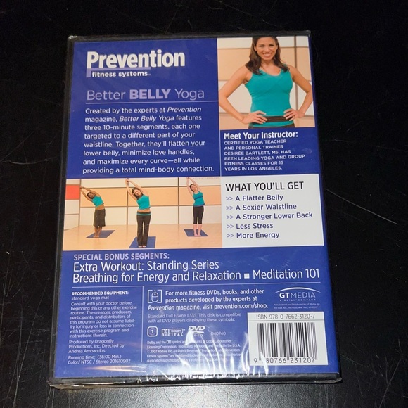 prevention | Media | New Prevention Better Belly Yoga Workout Dvd ...